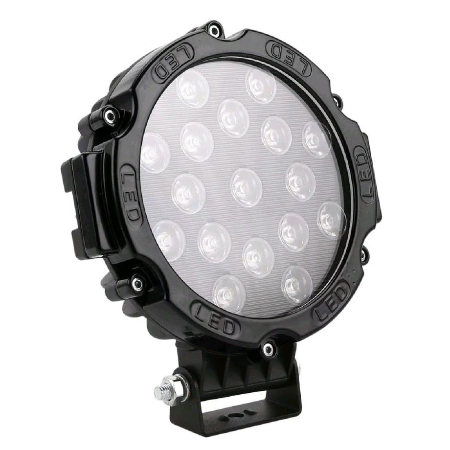 7 Inch 17 LED Round Spotlight (51W) – Max Motorsport