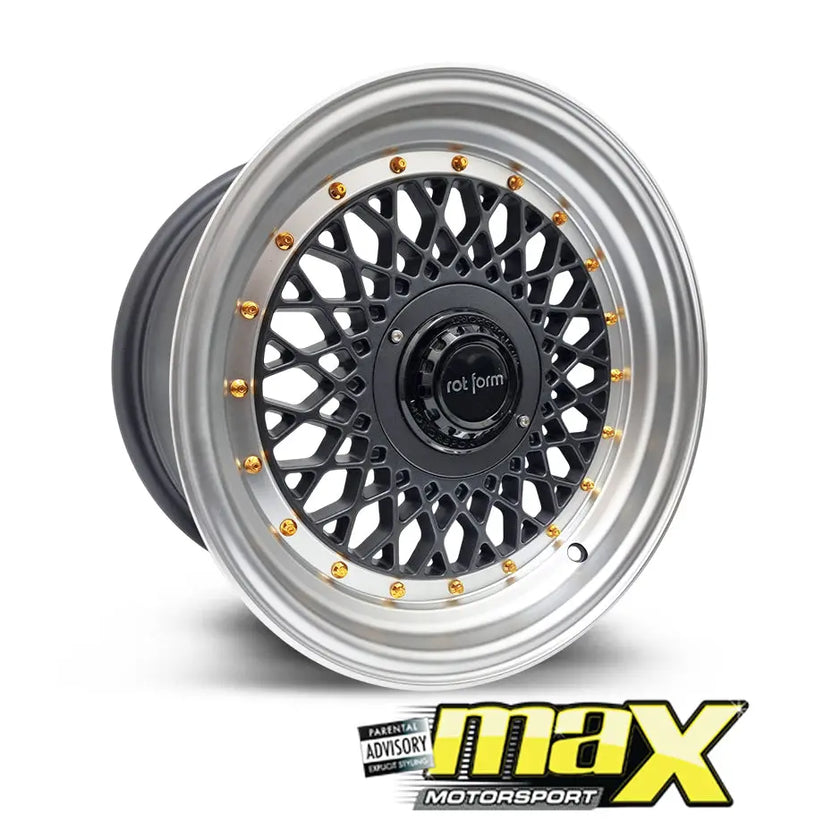 15 Inch Mag Wheel - MX1005-GM Rotform Mesh Style Wheel (4x100 / 108 PC ...