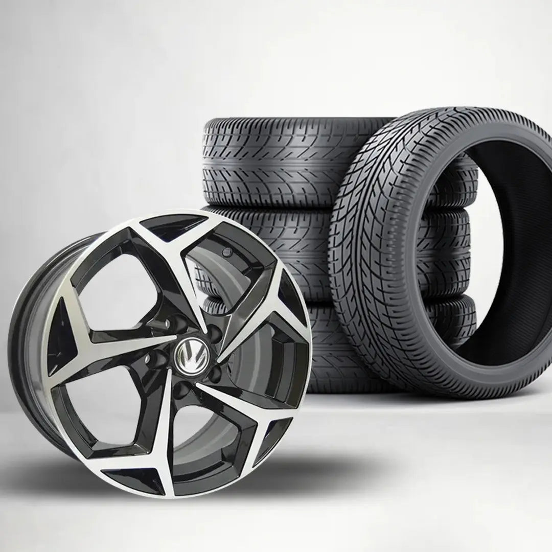 14 Inch MX1004 Polo R-Line Style Wheel & Tyre Combo (5x100 PCD) – Max ...