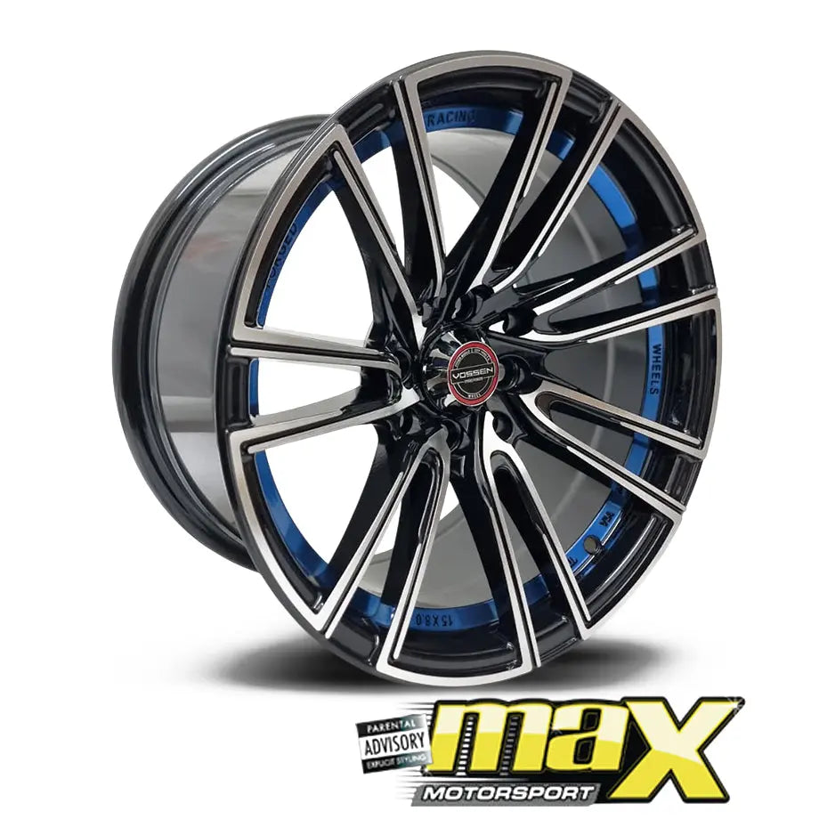 15 Inch Mag Wheel - MX452-BL Concave Wheels (4x100/ 4x114.3 PCD) – Max ...