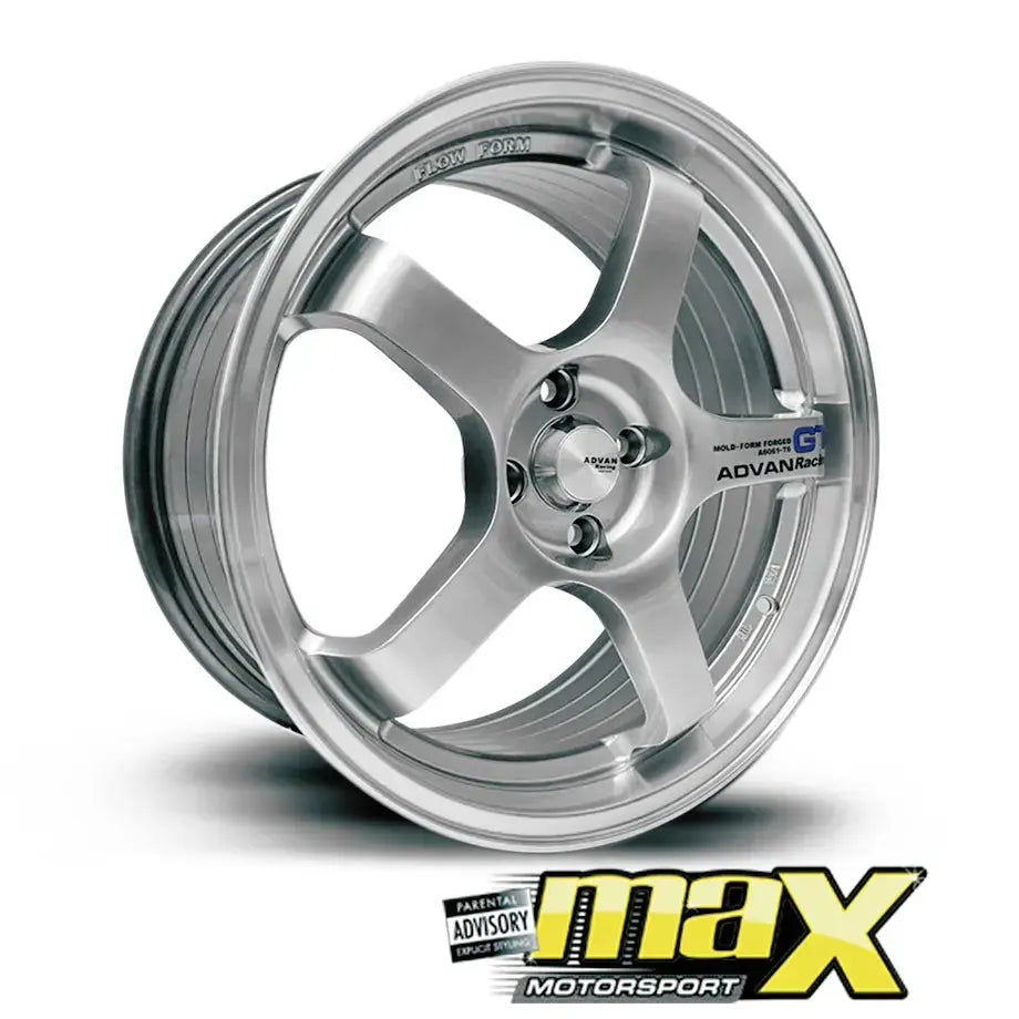 15 Inch Mag Wheel - MX512 Advan GT Racing Style Wheel - 4x100 PCD – Max Motorsport