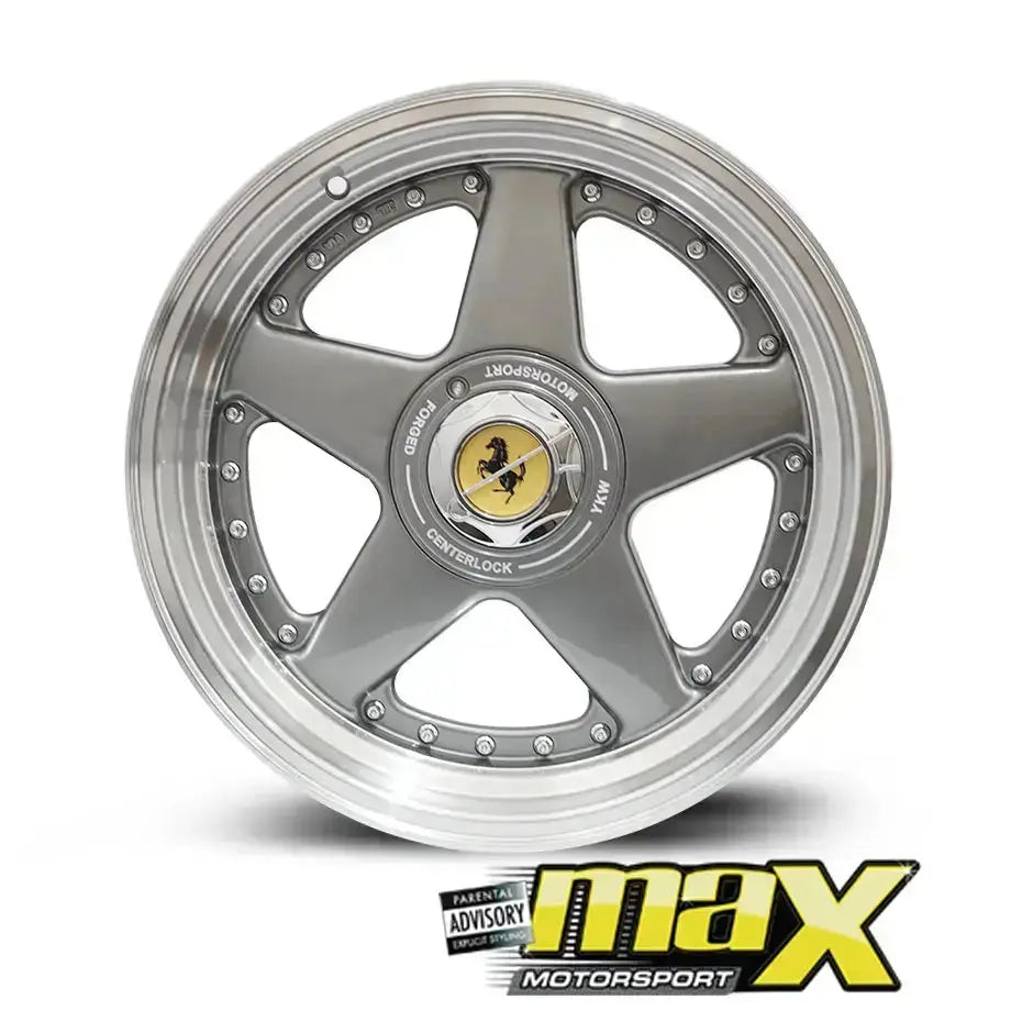 15 Inch Mag Wheel - MX5666R-GM Wheel (4x100 / 5x100 PCD) – Max Motorsport