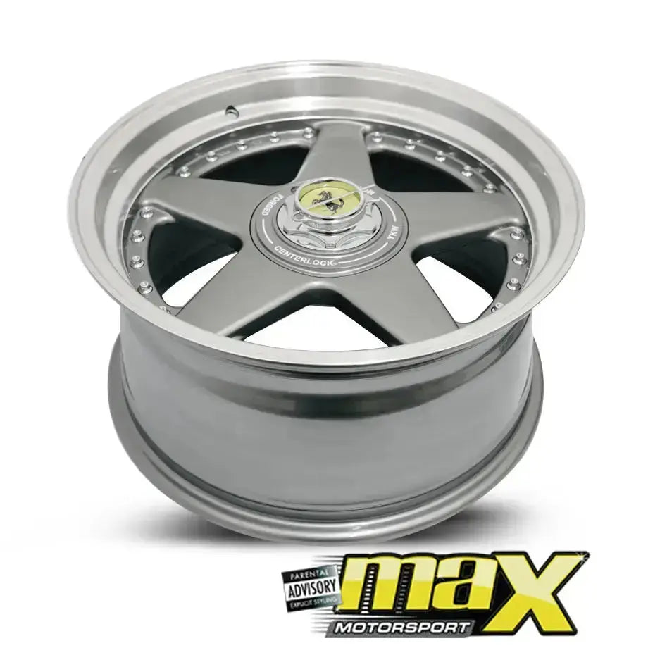 15 Inch Mag Wheel - MX5666R-GM Wheel (4x100 / 5x100 PCD) – Max Motorsport