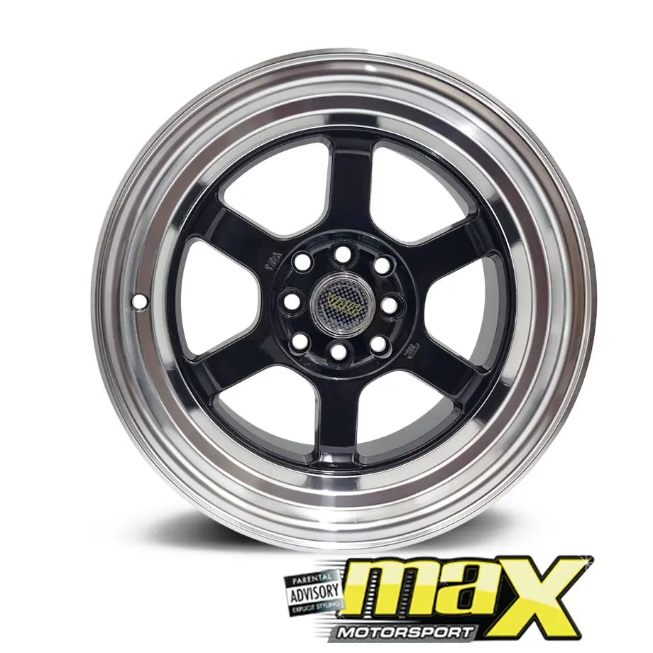 15 Inch Mag Wheel - MX6022 V.olk Deep Dish Wheels - 4x100 / 4x114.3 PC ...