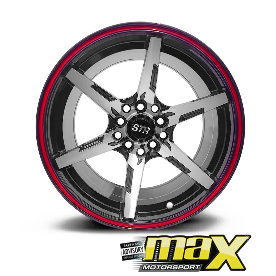 15 Inch Mag Wheel - MX824 STR Concave Wheels (5x100 / 5x114.3 PCD ...