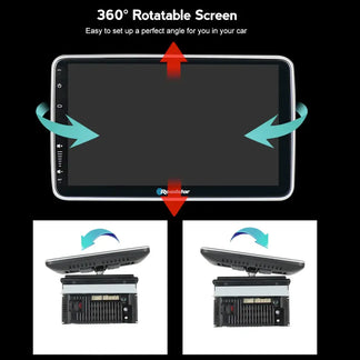 9 Inch Roadstar Rotating Screen Single Din Android Multimedia Unit ...