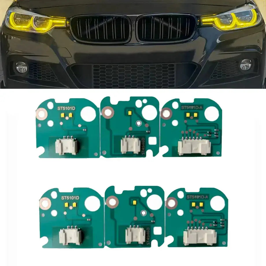BM F30 LCI (16-18) Lemon Yellow DRL LED Headlight Modules – Max Motorsport