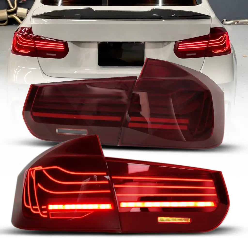 BM F30 3-Series (12-18) CSL Laser Style Smoked Red LED Taillights – Max ...