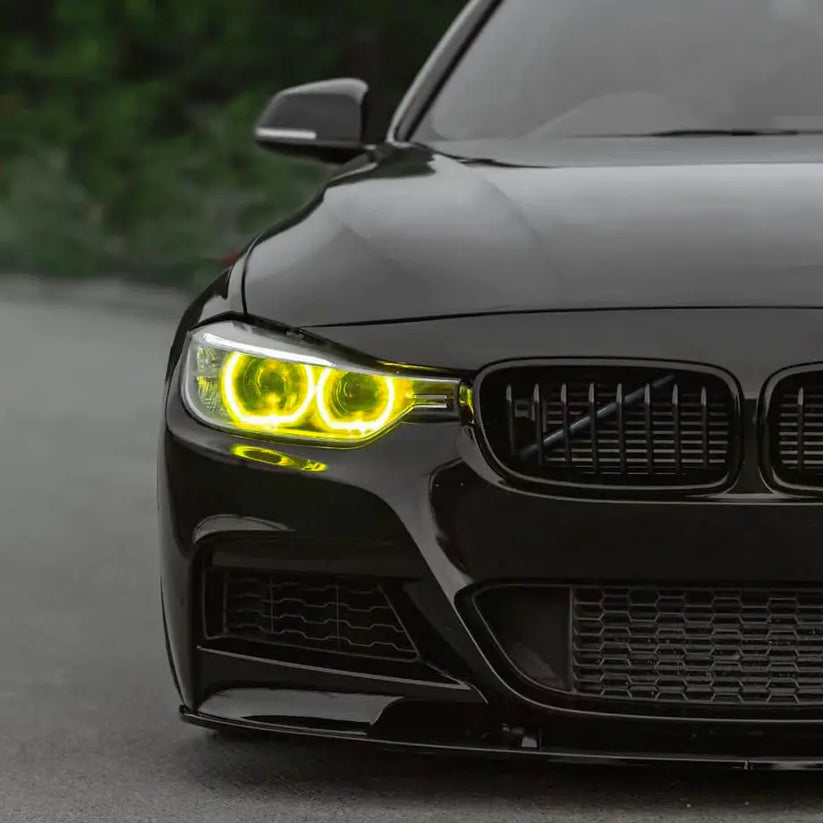BM F30 LCI (16-18) Lemon Yellow DRL LED Headlight Modules – Max Motorsport