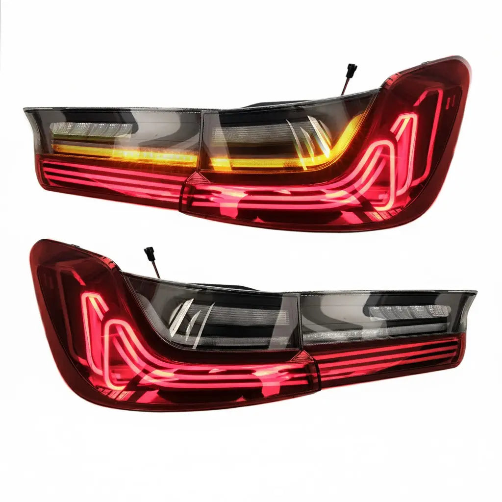 BM G20 3-Series CSL Laser Style Smoked Red LED Taillights – Max Motorsport