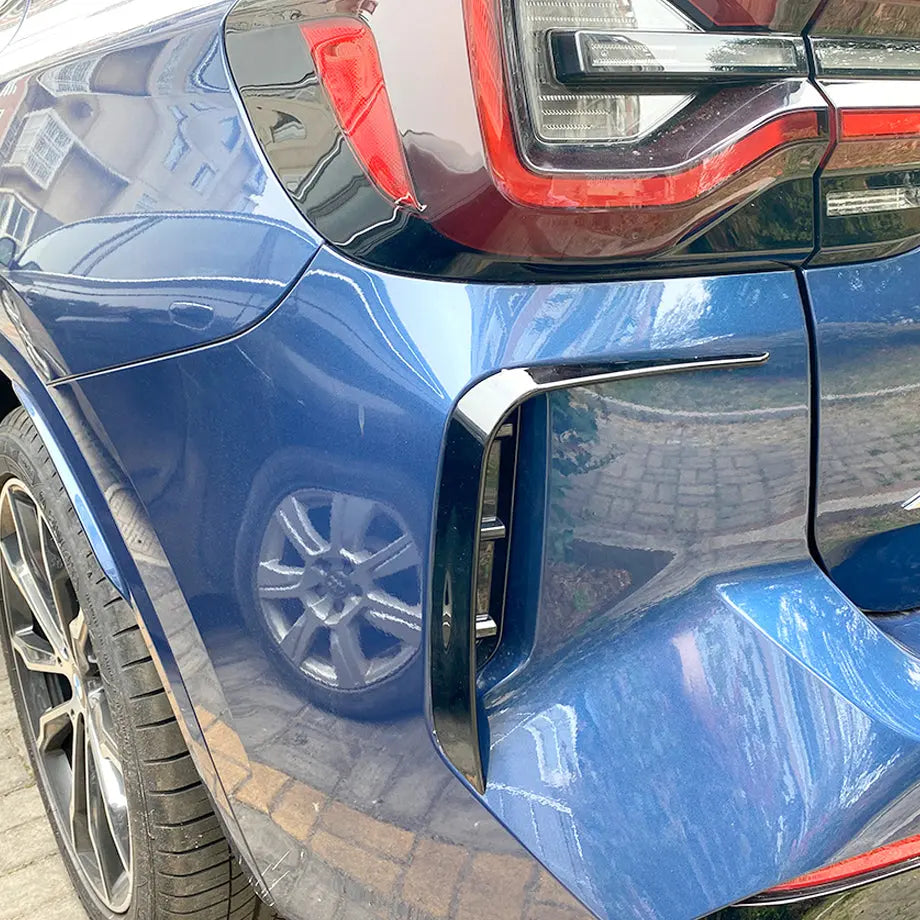BM X3 G01 M-Sport Aero Style Gloss Black Rear Bumper Canards (22-On ...