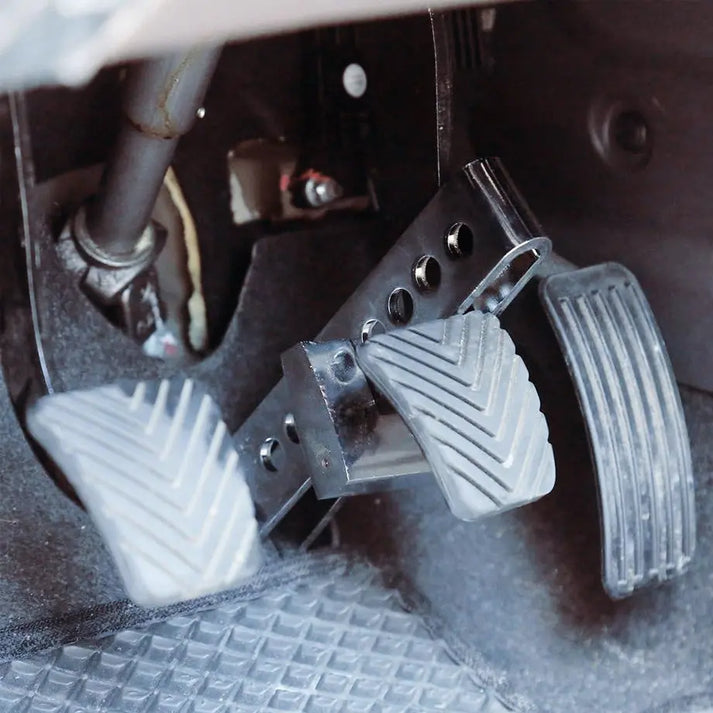 Universal Anti-Theft Stainless Steel Brake / Clutch Foot Pedal Lock Ki ...