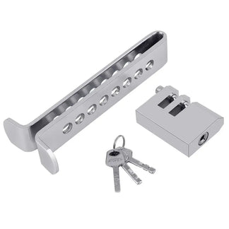 Universal Anti-Theft Stainless Steel Brake / Clutch Foot Pedal Lock Ki ...