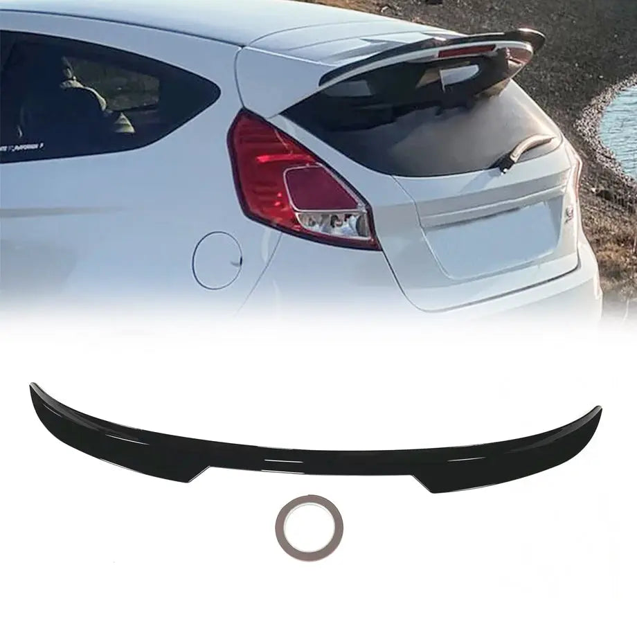 Ford Fiesta ST (08-17) Gloss Black Maxton Style Roof Spoiler Extension ...
