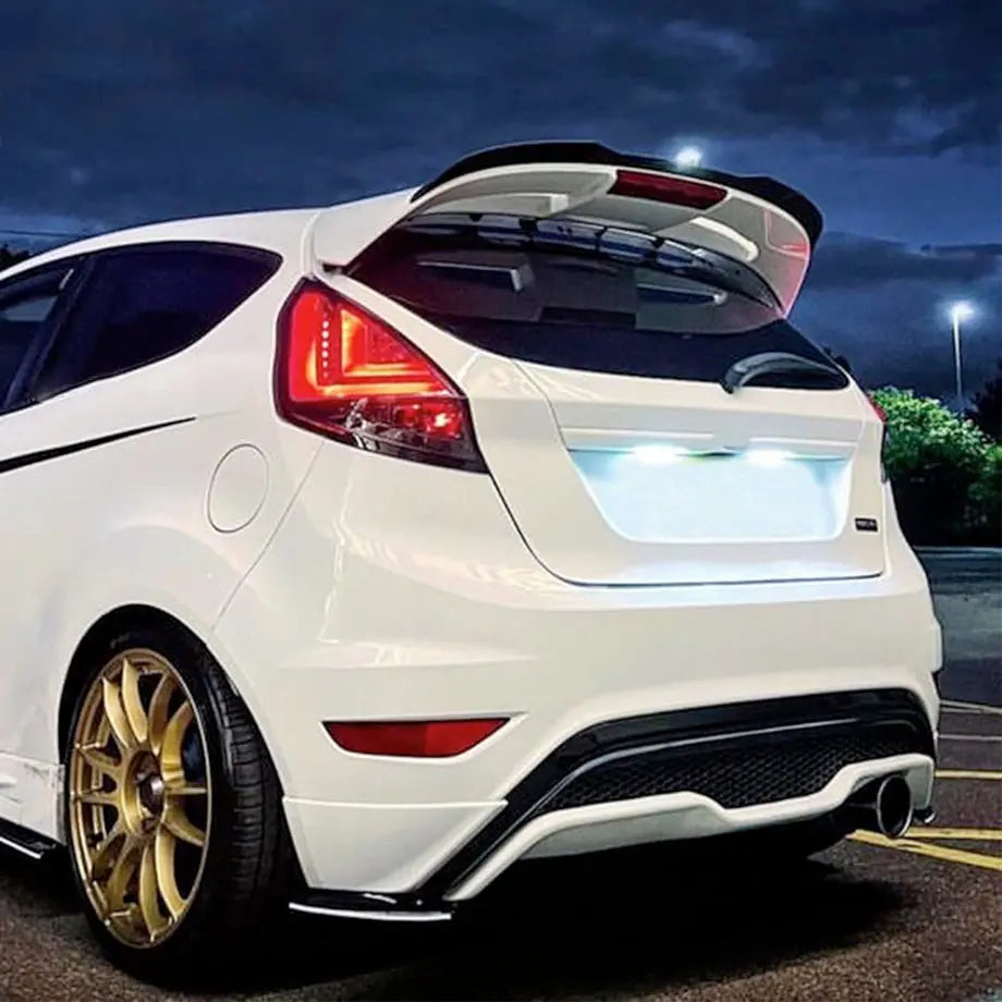 Ford Fiesta ST (08-17) Gloss Black Maxton Style Roof Spoiler Extension ...