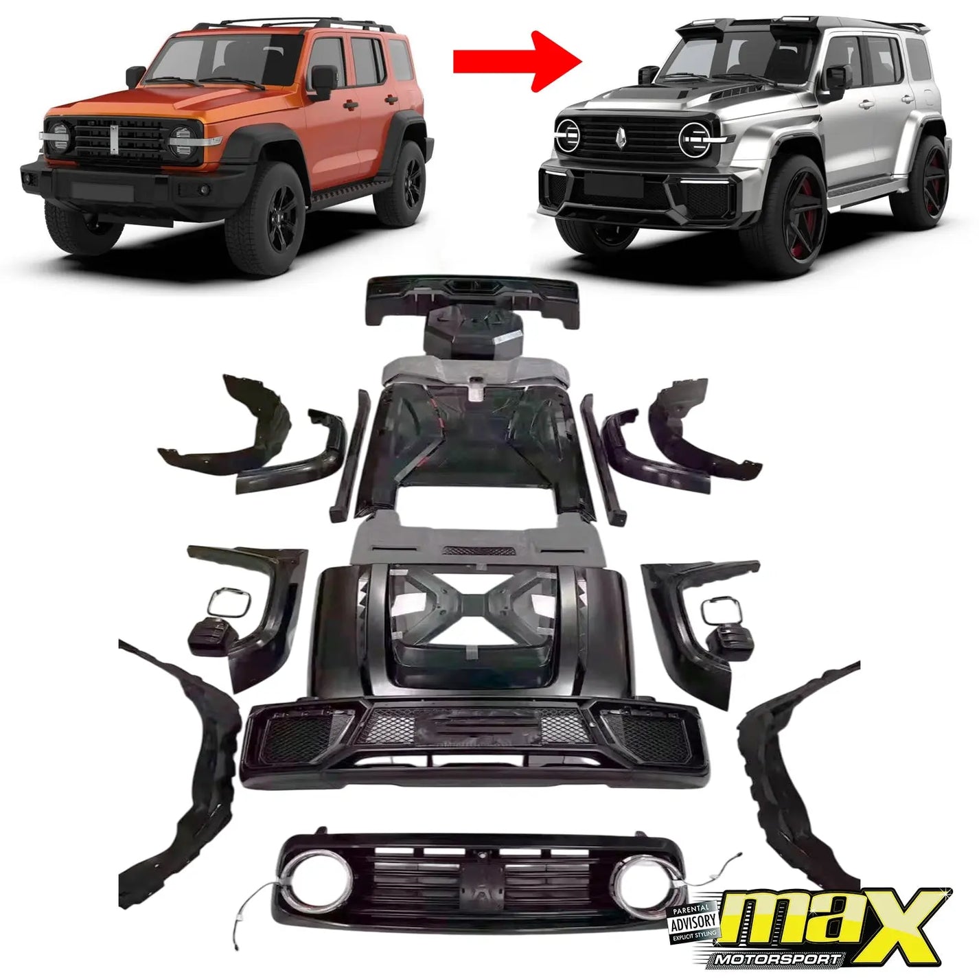 GWM TANK 300 (24-On) Mars City Body Kit – Max Motorsport