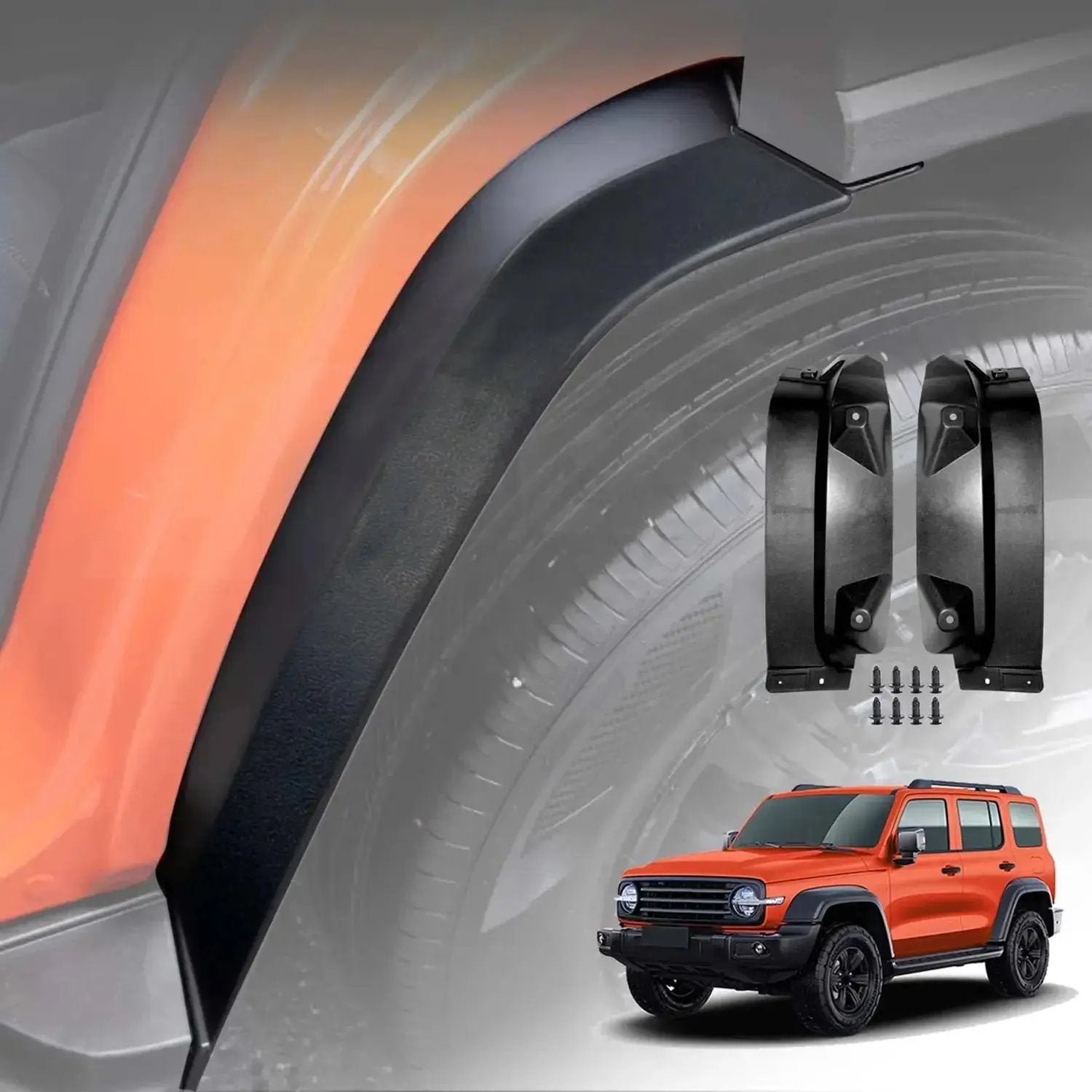 GWM Tank 300 (24-On) OEM Style Plastic Mud Flaps (6-Piece) – Max Motorsport