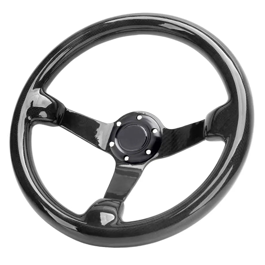 Genuine Carbon Fiber Lightweight Deep Dish Steering Wheel (340mm) – Max ...