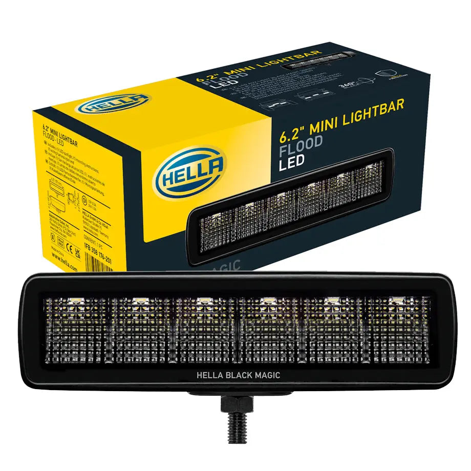 Hella Black Magic 6.2" Mini LED Lightbar (Flood) – Max Motorsport