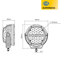 Hella ValueFit 6 Inch Supernova LED Spot Light Kit With Wiring Harness ...