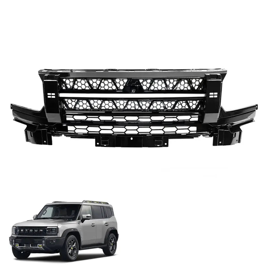 Jetour T2 (25-On) LED Light Bar Design Gloss Black Upgrade Grille – Max ...