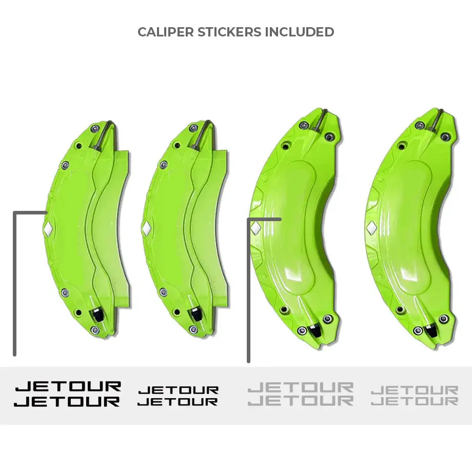 Jetour T2 (25-On) Aluminium Brake Caliper Covers (Green) – Max Motorsport