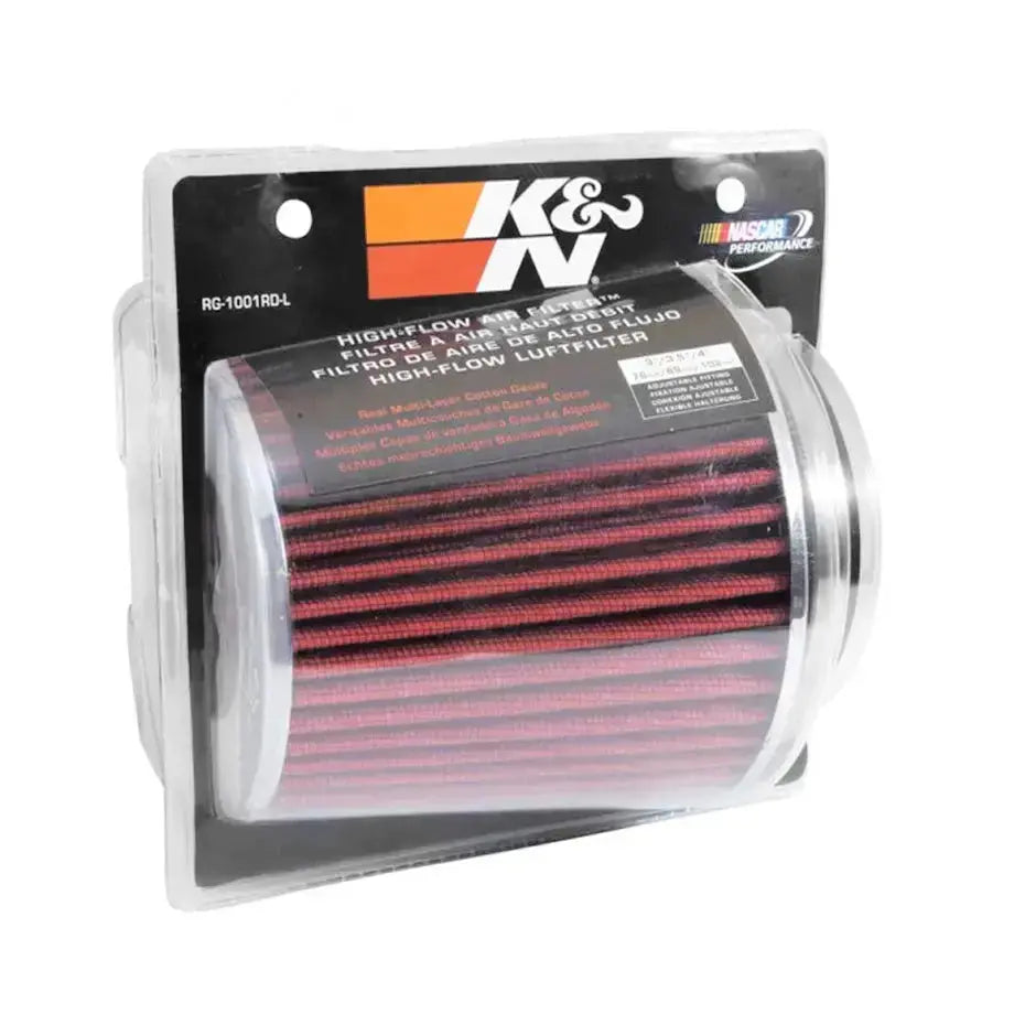 K&N RG-1001 Performance Cone Air Filter (76mm/89mm/102mm) – Max Motorsport