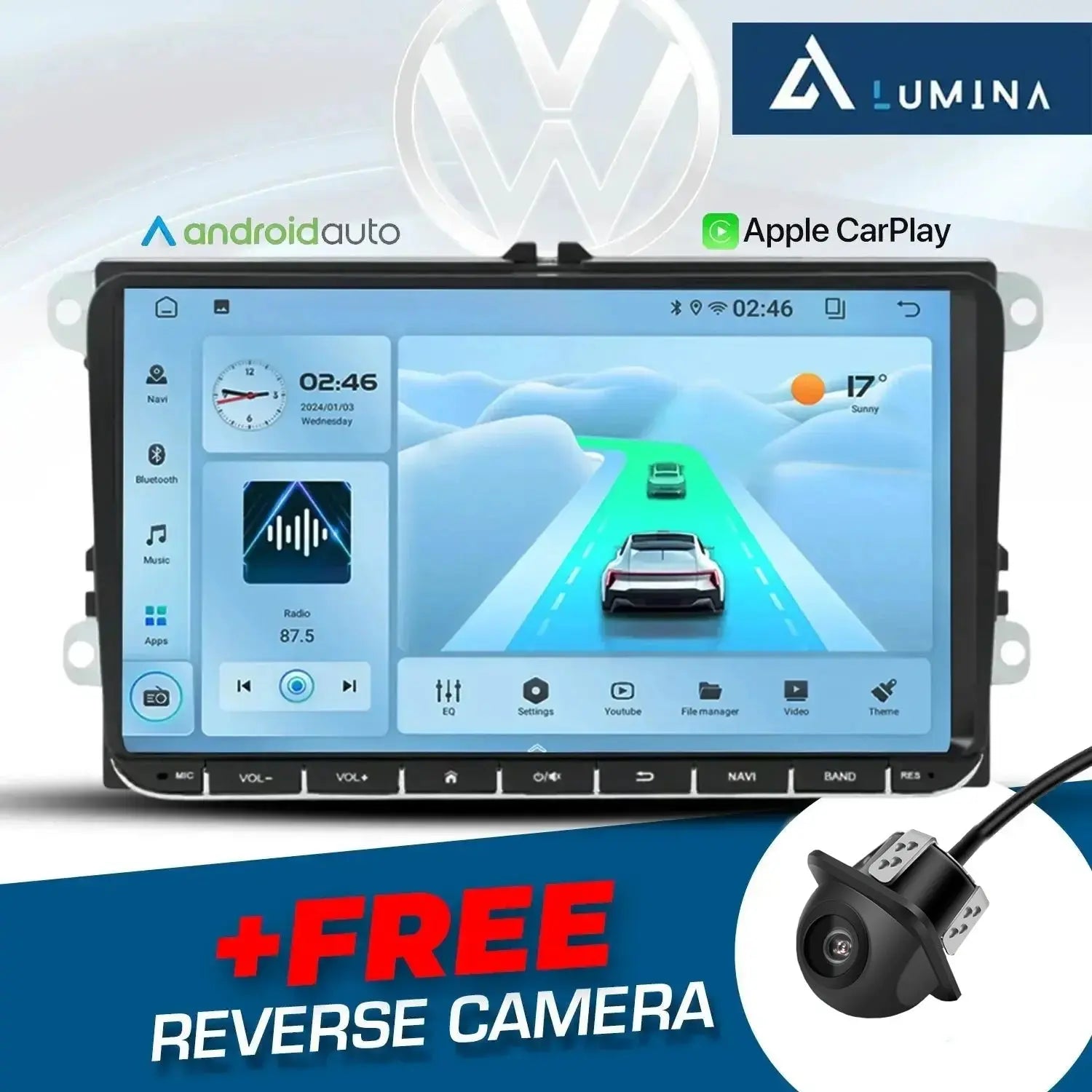 Lumina - 9 Inch VW Android Unit With Apple Car Play & Android Auto + F ...