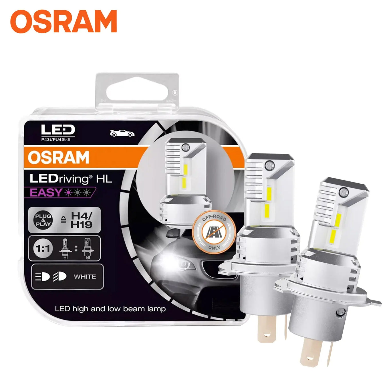 Osram H4 LEDriving HL EASY Headlight Bulb Kit – Max Motorsport