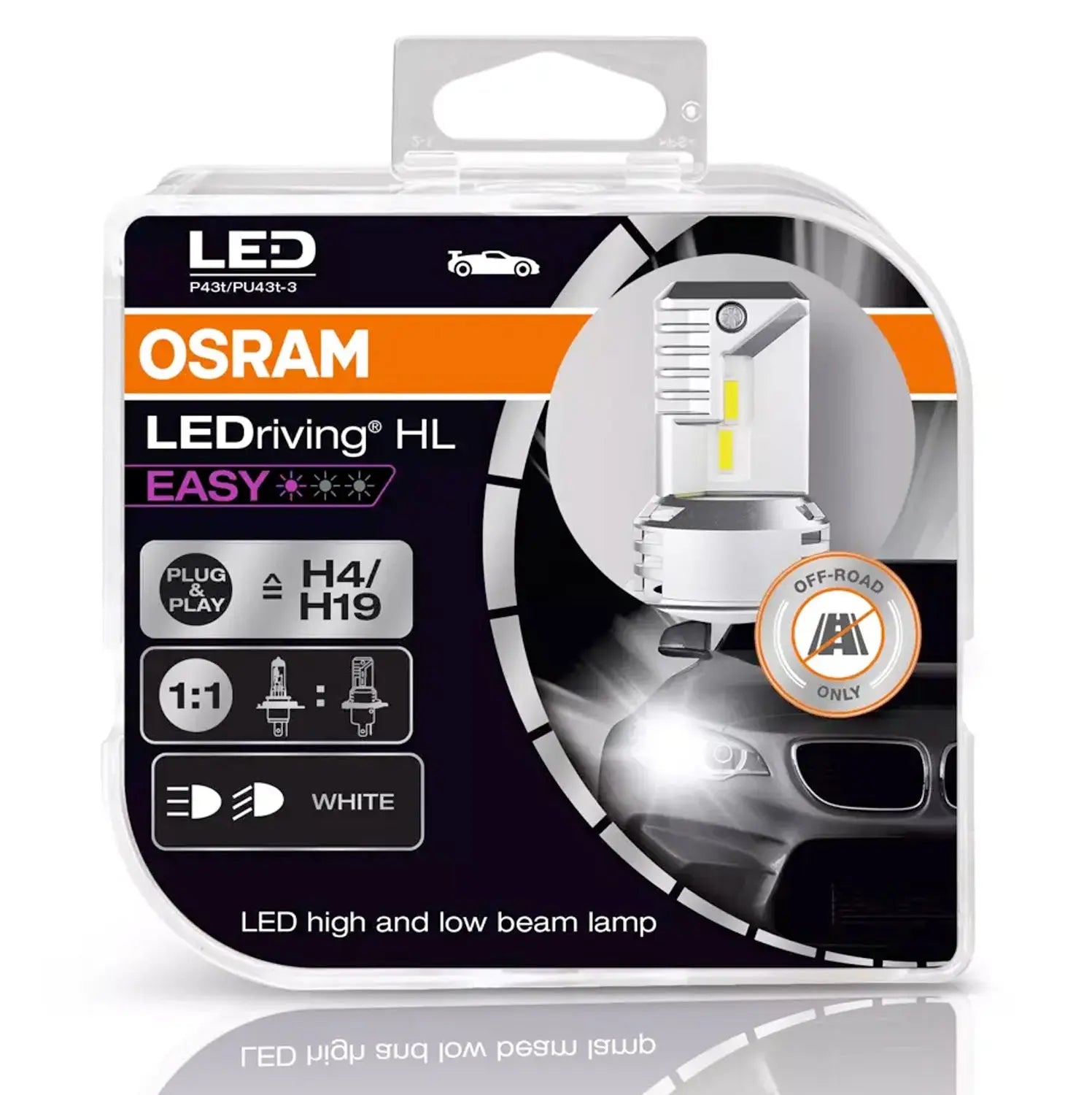 Osram H4 LEDriving HL EASY Headlight Bulb Kit – Max Motorsport