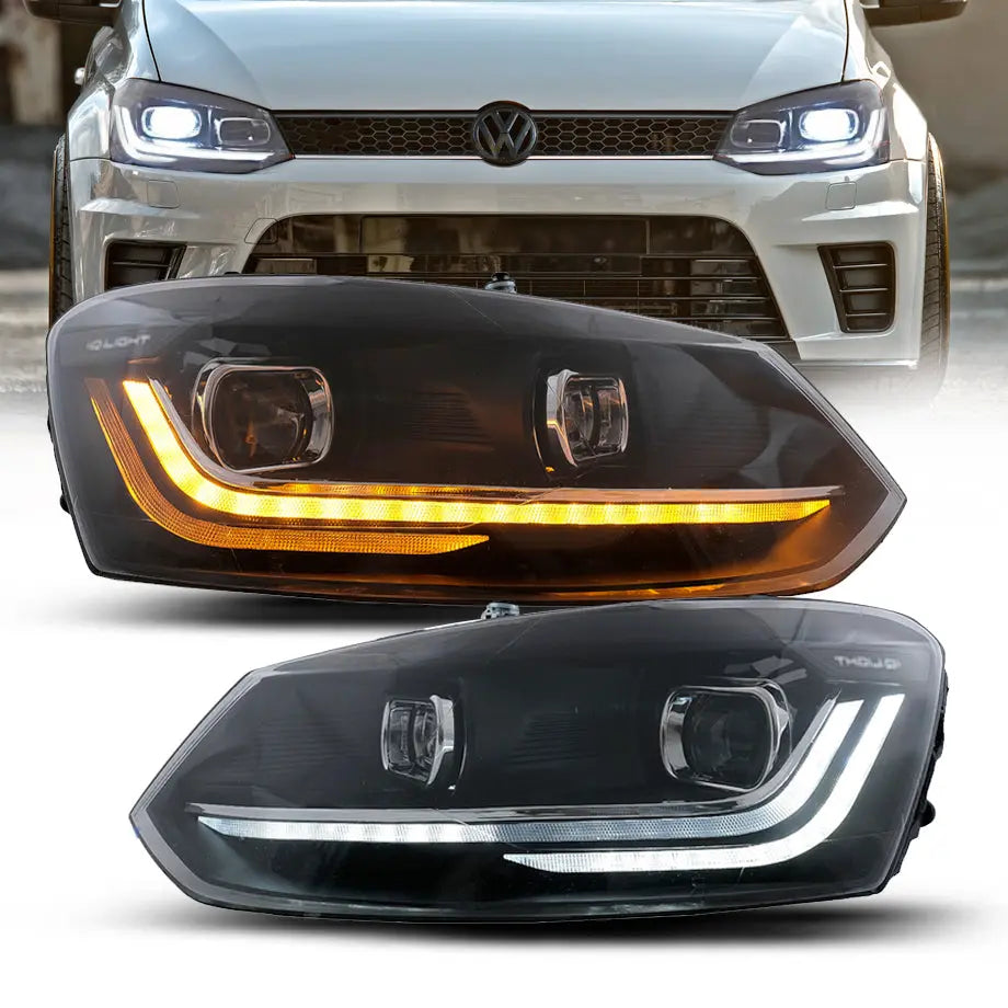 Polo 8 IQ R-Line Style Projector Headlight - Suitable To Fit VW Polo 6 ...