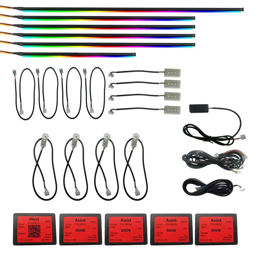 Universal Car Interior RGB Ambient Lighting Kit - App Controlled – Max ...