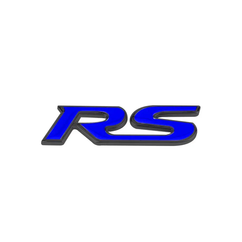 RS Logo - Steering Wheel Metal Badge (Blue) – Max Motorsport