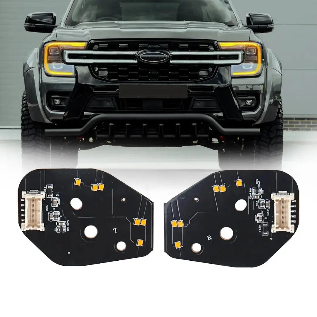 Ranger T9 Next Gen (22-On) Amber DRL LED Matrix Headlight Modules – Max ...