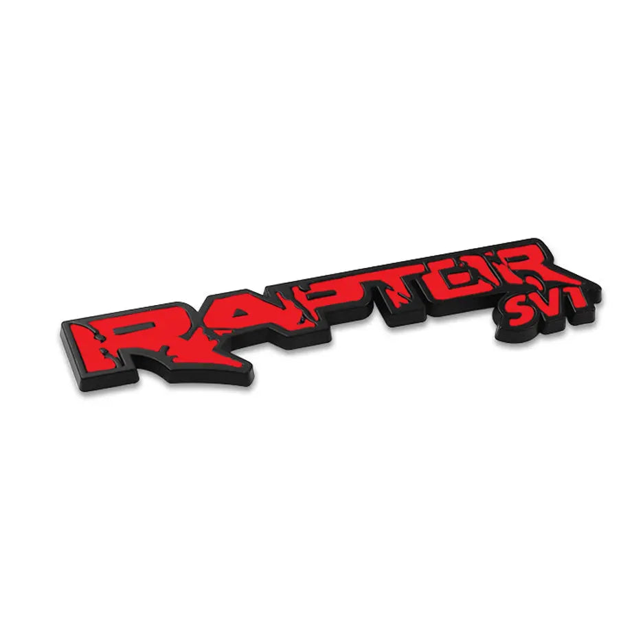 Raptor SVT Metal Badge - Black & Red – Max Motorsport