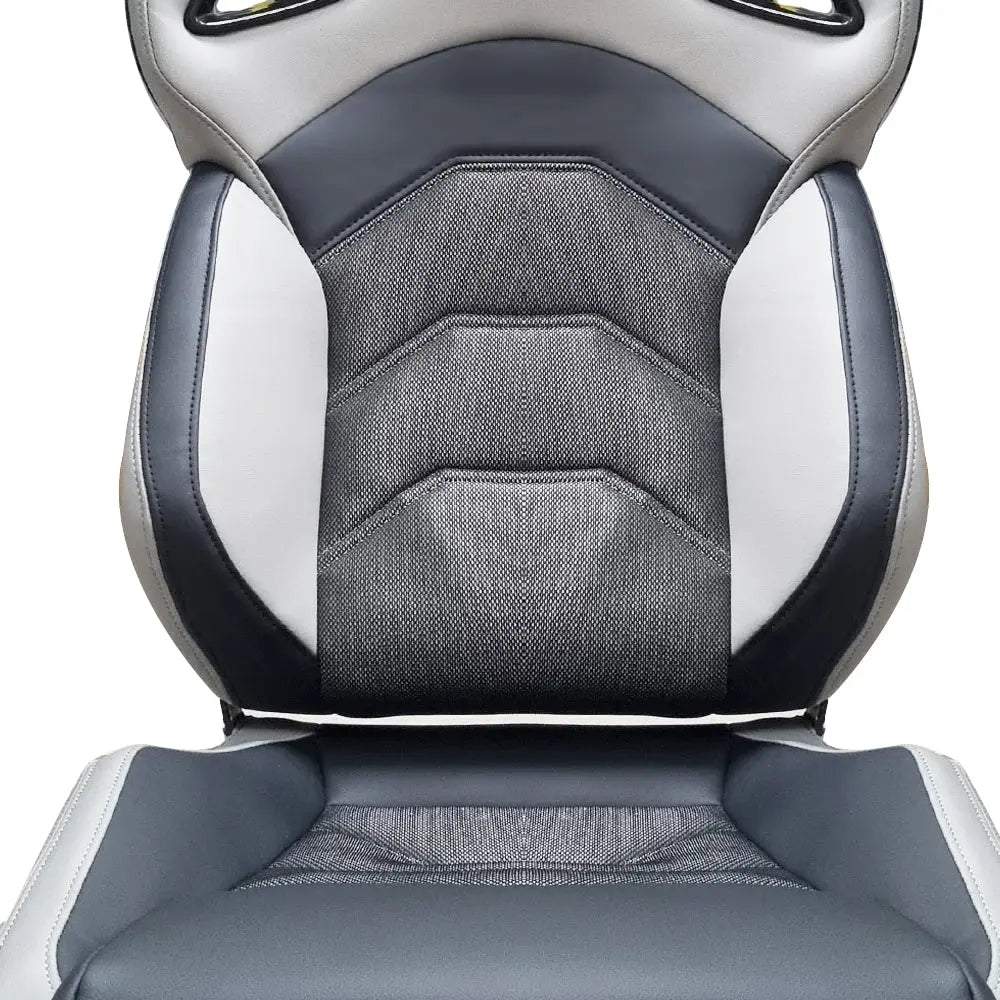 Reclinable Racing Seats PVC + Cloth (Pair) – Max Motorsport