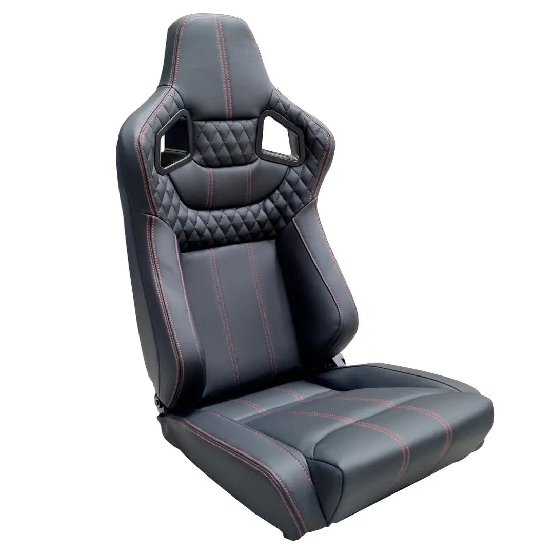 Reclinable Wingback Racing Seats PVC (Pair) – Max Motorsport