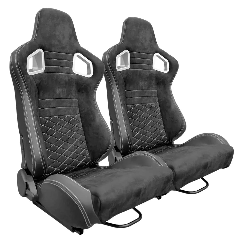Reclinable Wingback Racing Seats PVC (Pair) – Max Motorsport