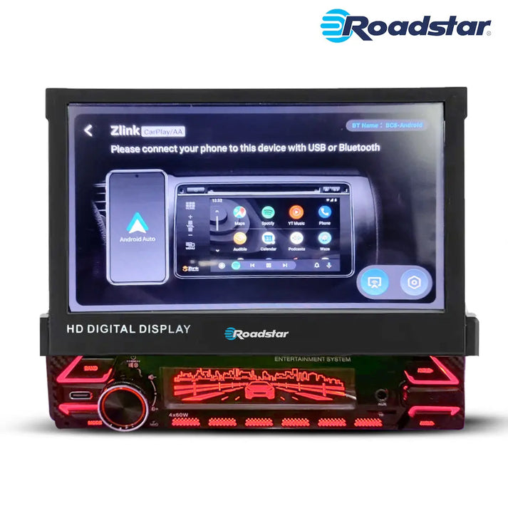 Roadstar 7 Inch Multimedia Automatic In-Dash System With Apple Carplay – Max Motorsport