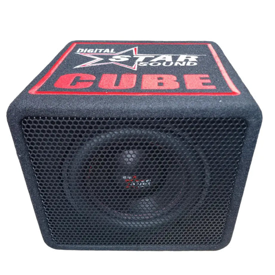 Star Sound Cube Series 10″ Compact Subwoofer Enclosure with Built-In A ...