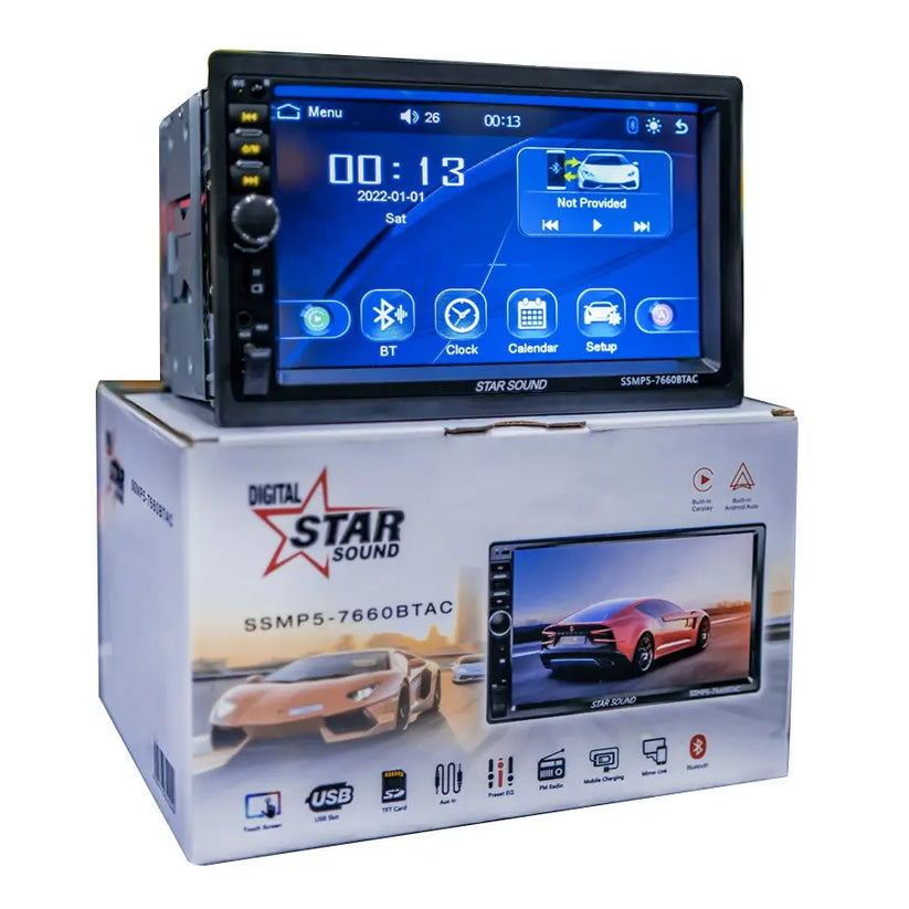 Star Sound SSMP5-7660BTAC 7 Inch MP5 Media Player With Apple Carplay ...