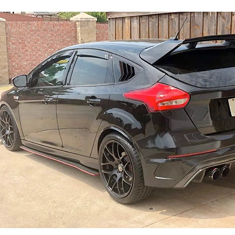 Suitable To Fit - Focus ST / RS (12-18) Gloss Black Plastic Side Windo ...