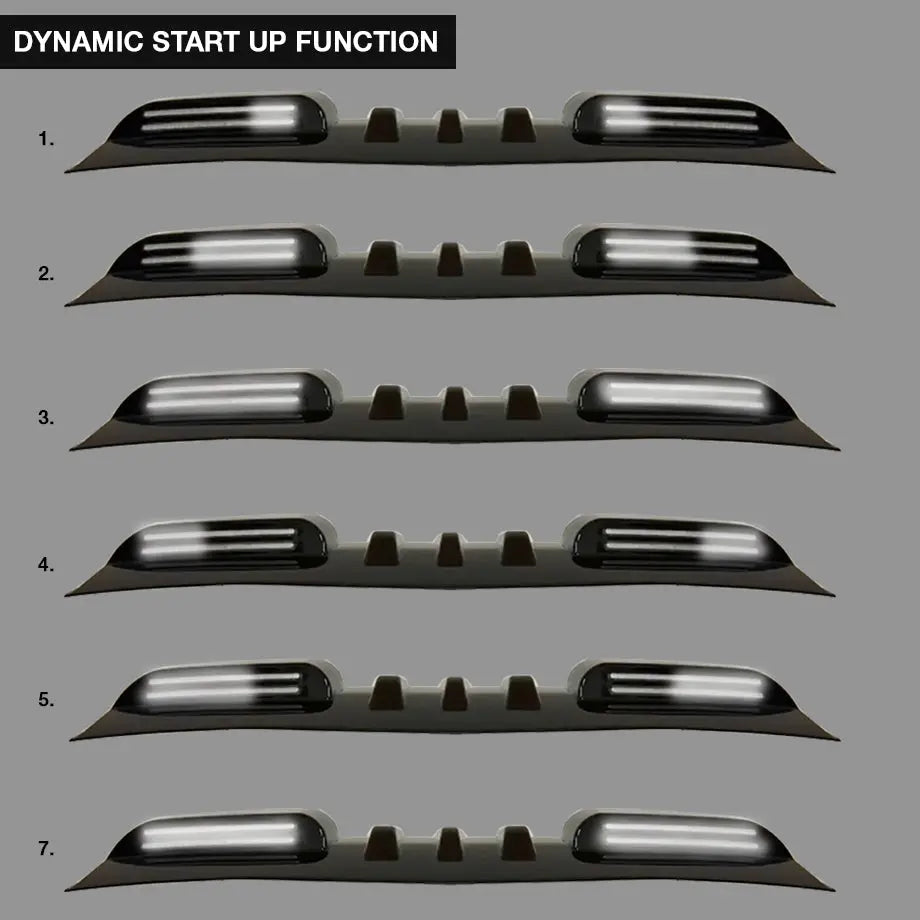 Ford Ranger (12-On) Roof Spoiler With LED (Matte Black) – Max Motorsport