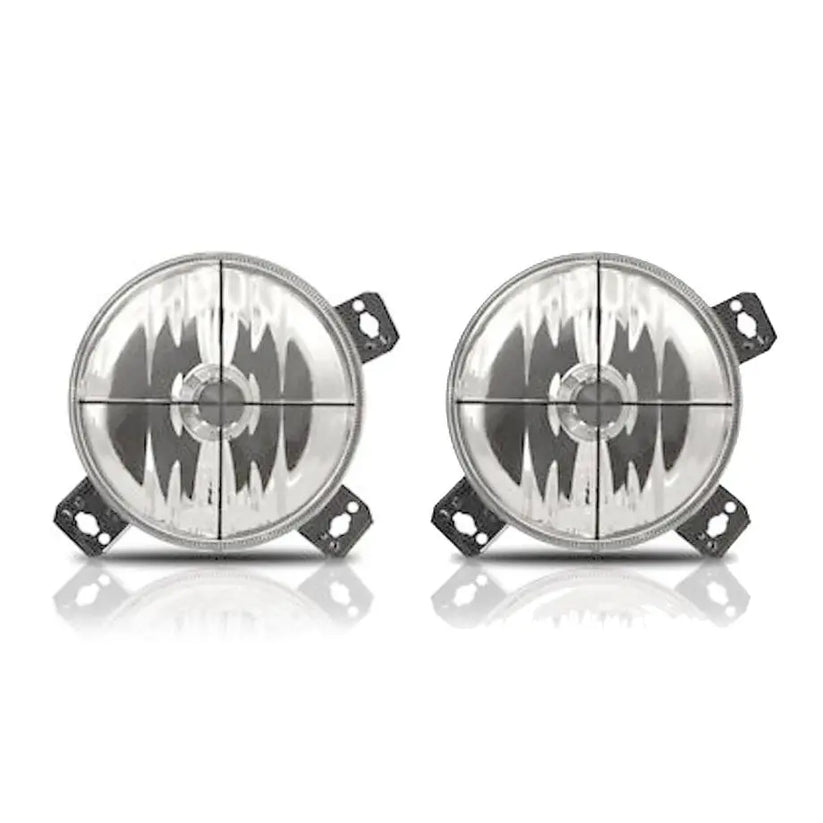 Suitable To Fit - VW Golf 1 Crystal Cross Headlights (Inner & Outters ...