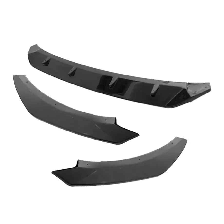 Suitable To Fit - VW Golf 8 GTI 3-Piece Gloss Black Front Spoiler - Ty ...