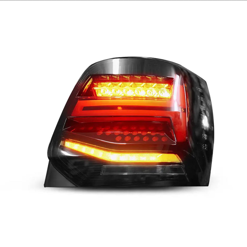 Suitable To Fit - VW Polo 6R Smoked Black LED Sequential Taillight ...