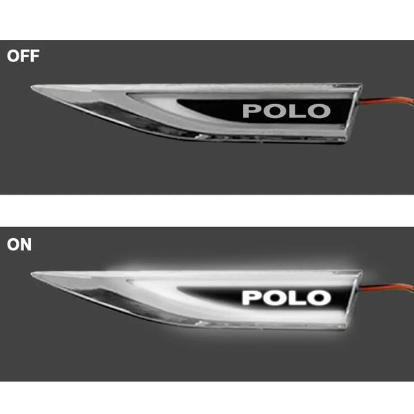 Suitable To Fit - VW Polo LED Light Up Side Fender Badge (Pair) – Max ...