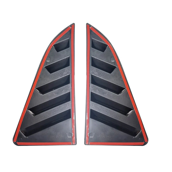 Suitable To Fit - VW Polo 6 Gloss Black Plastic Side Window Louver ...