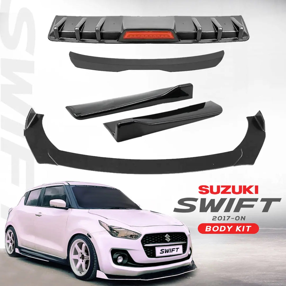 Suzuki Swift (17-On) 7-Piece Gloss Black Body Kit – Max Motorsport