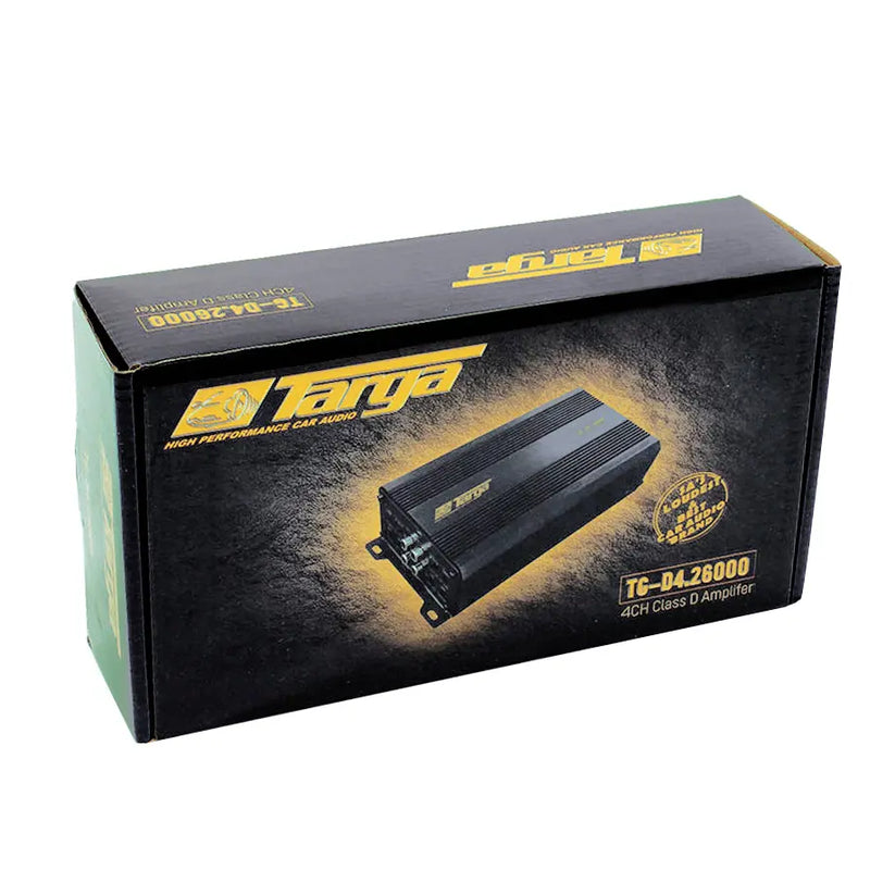 Targa TG-D4.26000 Compact 4-Channel Amplifier - 220RMS x 4 – Max Motorsport